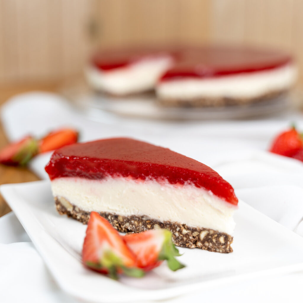 Erdbeertorte Mit Keksboden Und Frischkase